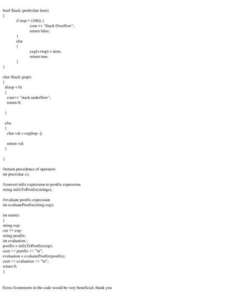 solved stacks 200 points 1 string infixtopostfix string