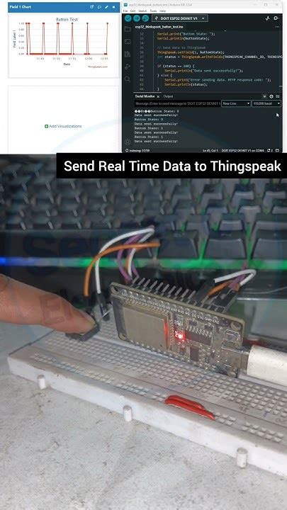 Send Real Time Data To Thingspeak Using Esp32 Board Youtube