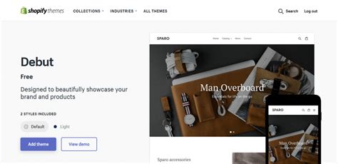 Shopify Debut Theme Hiddentechies