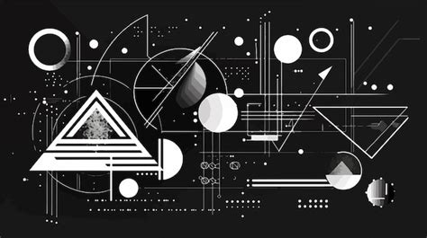 Abstract Geometric Composition With Various Shapes And Colors Premium Ai Generated Vector