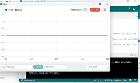 Mpu 6050 Gyro Values In Graph Programming Arduino Forum