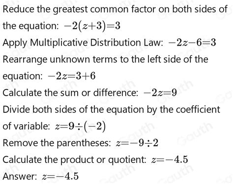 Solved Solving Linear Equations Solive Fors 4z36 Algebra