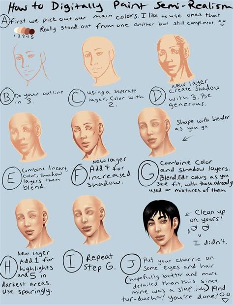 Realistic Digital Art Tutorial Lepetitmondedamamytina