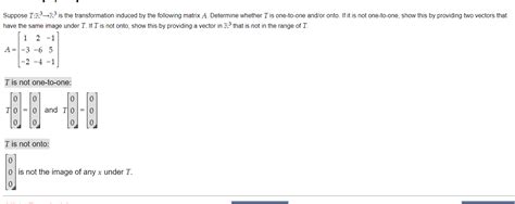 Solved Suppose Tr3r3 Is The Transformation Induced By The