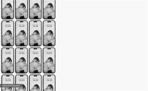 Premium Psd Set Of Vertical Phone 15 Pro Mockup With Blank Space On The Right Side App