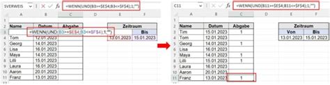 Excel Wenn Datum Innerhalb Zeitraum Dann So Gehts