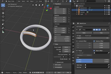 Modeling How To Rotateduplicate A Curve Around Another Curve Object