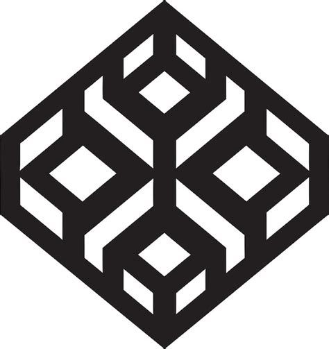 Premium Vector Polygoncraft Matrix Core Vector Geometric Designs