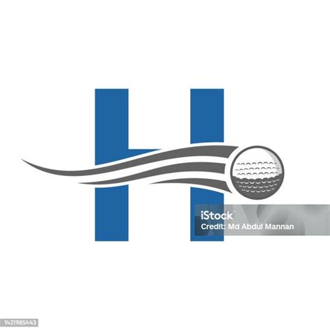 편지 H 골프 하키 디자인 기반 알파벳 벡터 템플릿 겨울에 대한 스톡 벡터 아트 및 기타 이미지 겨울 겨울 스포츠 경기 스포츠 Istock