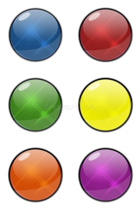 Glossy Buttons For Design Stock Illustration Illustration Of Rectangular