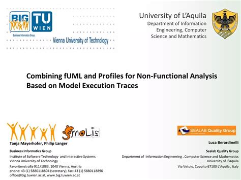 Combining Fuml And Profiles For Non Functional Analysis Based On Model