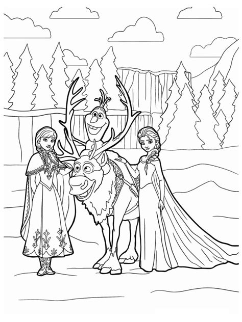 Gratis Pdf Frozen Kleurplaat Voor Kinderen