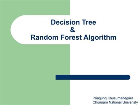 Data Mining Decision Tree Ppt