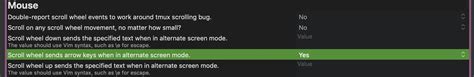 Scroll Iterm2 Cursor Scrolling With Mouse Enabled In Vim Stack Overflow