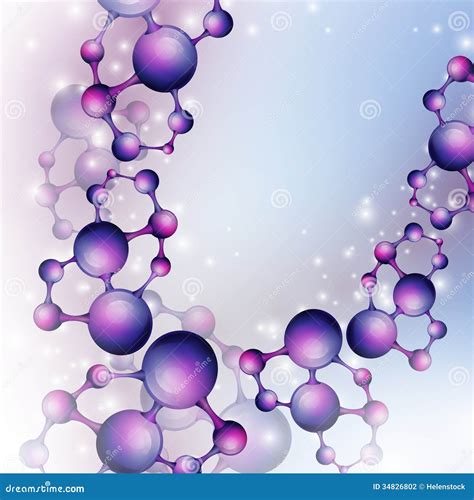 3d Molecule Background Stock Vector Illustration Of Biology 34826802
