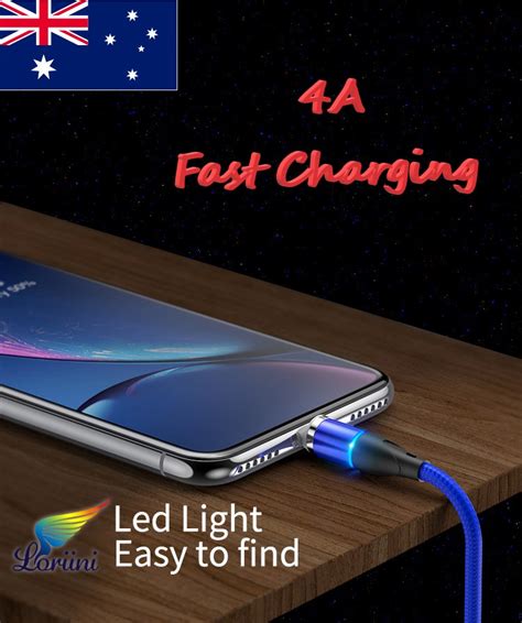 Magnetic Fast Charging USB Cable Micro USB Lightning Type C IPhone Android Loriini