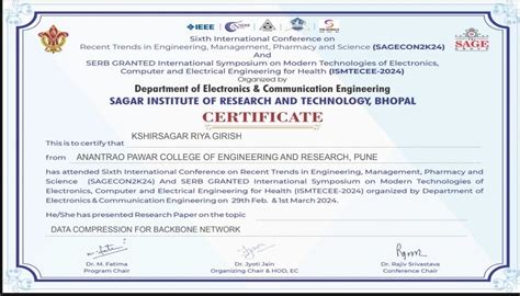 Conference Networking Engineering Science Riya Kshirsagar