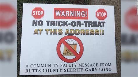 A Georgia Sheriff Can T Put Signs On 3 Sex Offenders Homes This Year Warning Trick Or Treaters