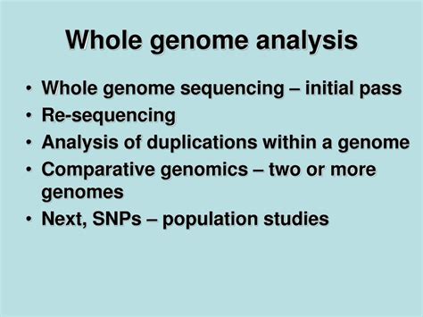 Ppt Whole Genome Analysis Powerpoint Presentation Free Download Id