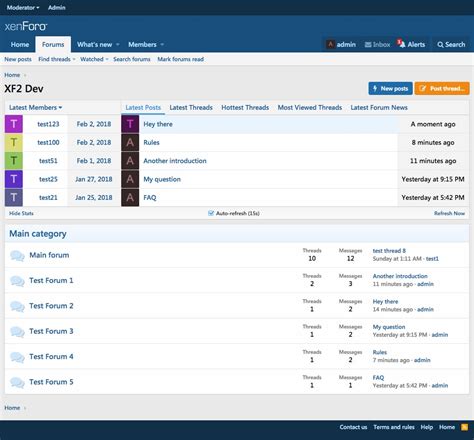 Ajax Advanced Forum Stats Xenforo 2 Addon Addonflare Xenforo 2 Premium Addons And Services