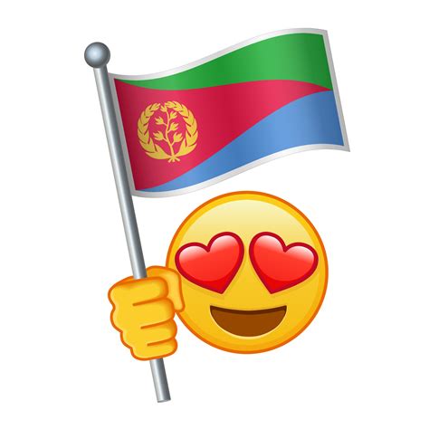 Emoji With Eritrea Flag Large Size Of Yellow Emoji Smile 48204290 Vector Art At Vecteezy