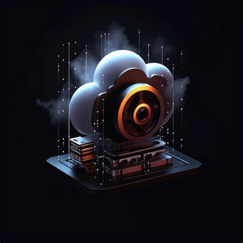 Premium Ai Image Cloud Storage For Downloading Digital Service Or Application With Data