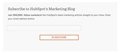 Hubspot Newsletter Signup At End Of Each Post