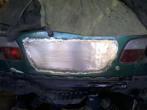 доделал заднюю крышку — Nissan Almera I (N15), 1,6 л, 1995 года ...