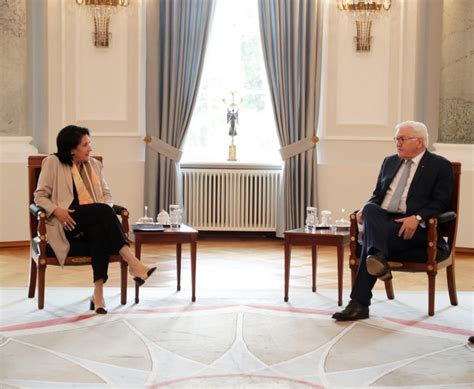სალომე ზურაბიშვილი გერმანიის პრეზიდენტს შეხვდა