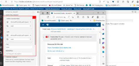 A Y Visual Studio Code Web Extensions Github Pull Request Create Pull Request AI W Ensures And