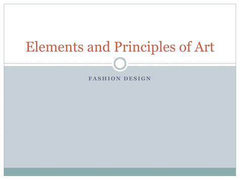 PPT Elements And Principles Of Art PowerPoint Presentation Free Download ID