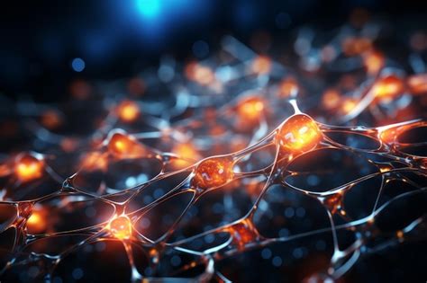 Premium Photo Neural Networks Of The Human Brain D Illustration Of Abstract Nerve Centers And