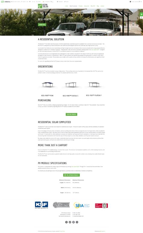 Kern Solar Structures Infinisites