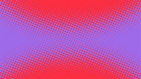 재미있는 마젠타와 보라색 팝 아트 만화책 배경에 점선으로 장식 된 하프 톤 디자인 레트로 슈퍼 히어로 배경 벡터 일러스트 레이
