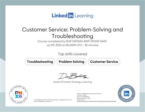 Nur Sakinah Binti Mohd Saidi On Linkedin Certificate Of Completion