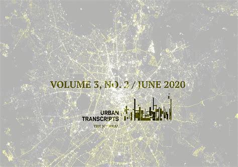 Visualising The Cityeditorial The Urban Transcripts Journal