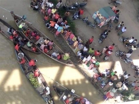 Dvb ပခုက္ကူတွင် အန်အယ်လ်ဒီ ဝန်းရံသူများ လှေအစီး ၁၀၀ ခန့်ဖြင့် လှည့်လည