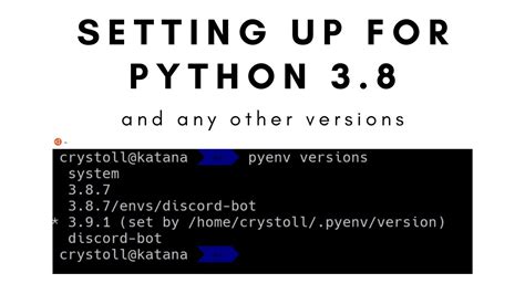How To Set Up Python 38 For Software Development Youtube