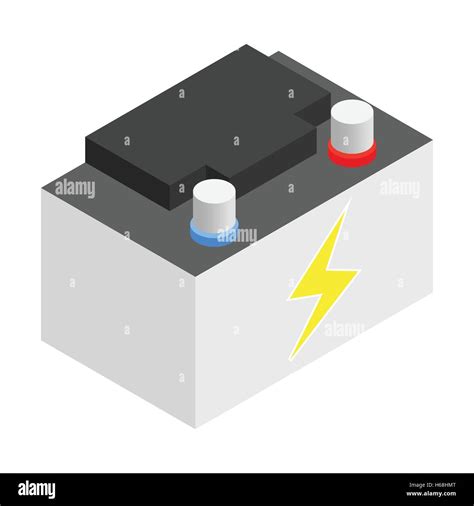 Battery Isometric 3d Icon Stock Vector Image And Art Alamy