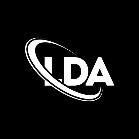 Premium Vector Lda Logo Lda Letter Lda Letter Logo Design Initials Lda Logo Linked With Circle