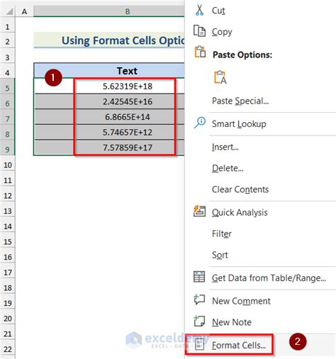how to convert scientific notation to text in excel 6 methods