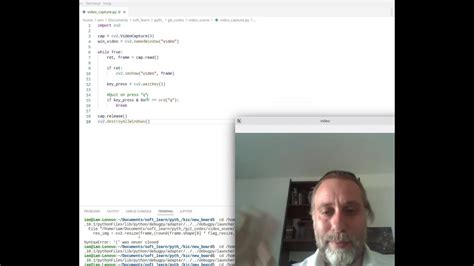 See Yourself On Monitor With Your First Program Python Script Youtube