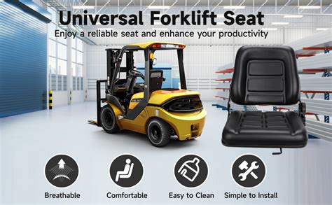 Yeesport Forklift Seat Universal Tractor Seat Fold Down