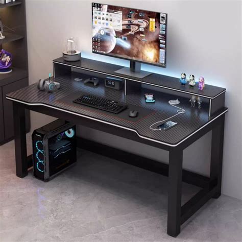 Desk Organiser Carbon Fibre Computer Table Standing Desk Gaming Table Desk Organiser Carbon Fibre Computer Table Standing Desk Gaming Table