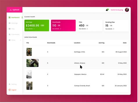 Table Ui Designs Themes Templates And Downloadable Graphic Elements On Dribbble