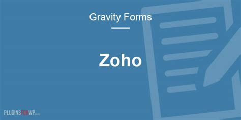 Gravity Forms Zoho Crm Add On Pluginsforwp
