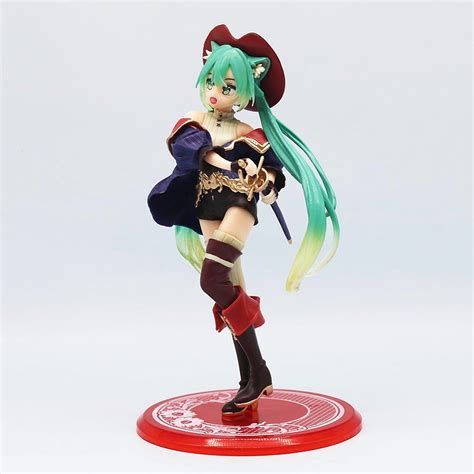 Hatsune Miku Desktop Cute Action Figure Tale Wonderland Miku Puss In