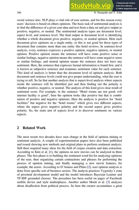 Aspect Level Sentiment Analysis On Hotel Reviews Pdf