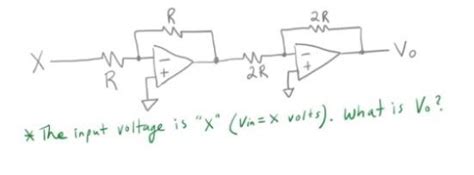 Solved Find V0 The Input Voltage Is X Vin X Volts Chegg Com