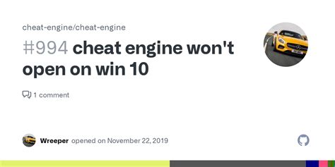 Cheat Engine Wont Open On Win 10 · Issue 994 · Cheat Enginecheat Engine · Github